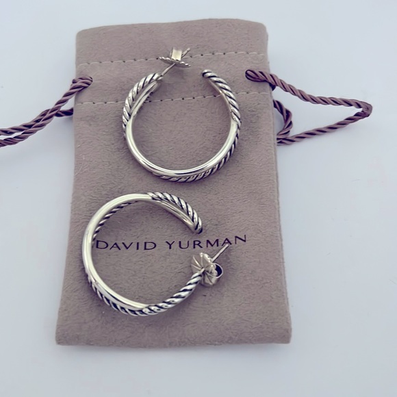 David Yurman | Jewelry | David Yurman Crossover Hoop | Poshmark